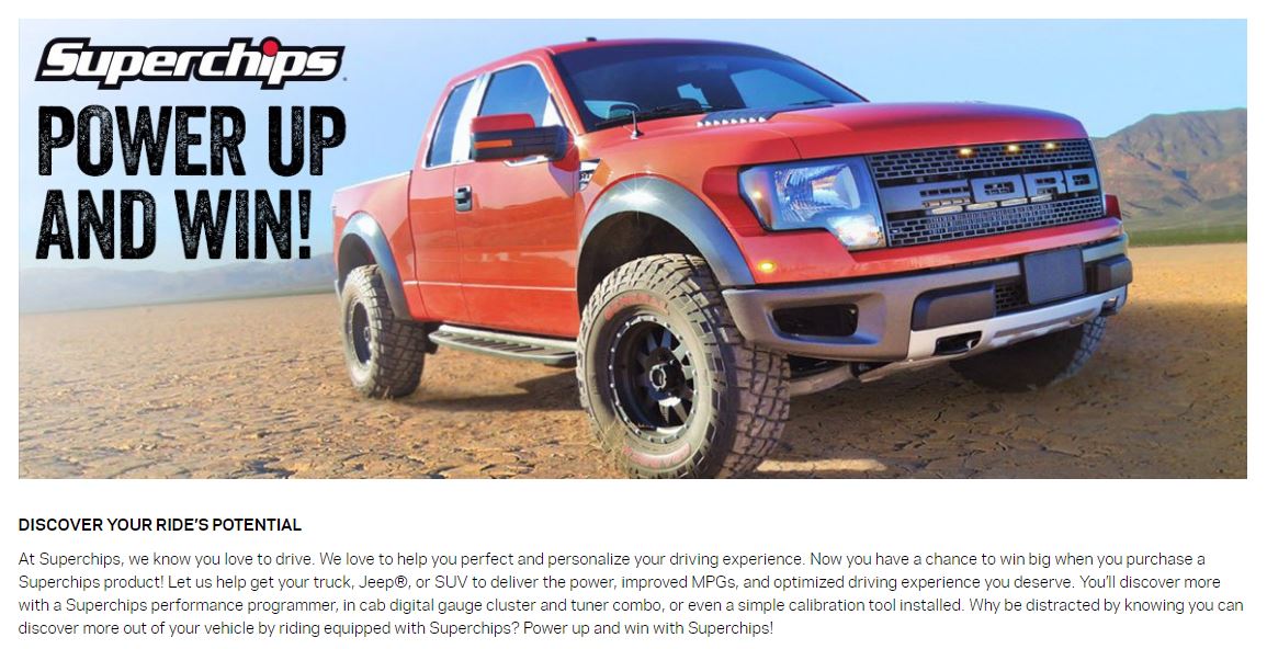 Superchips: Power Up and Win Promotion – Parts Pro News