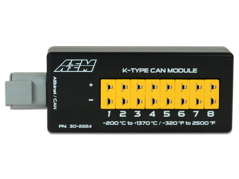 AEM (30-2224): 8-Channel K-Type EGT CAN Module – Parts Pro News