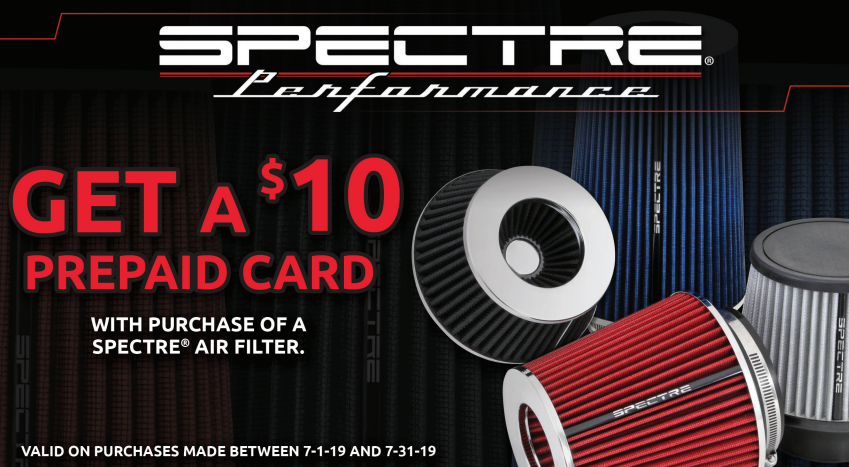 Spectre Performance: Get $10 Back on Air Filters – Parts Pro News